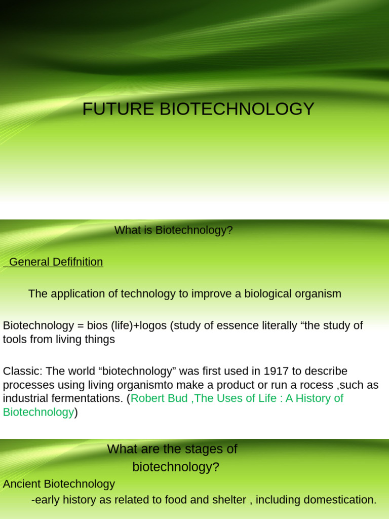 Future Biotechnology | PDF