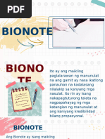 Bionote (Filipino) | PDF