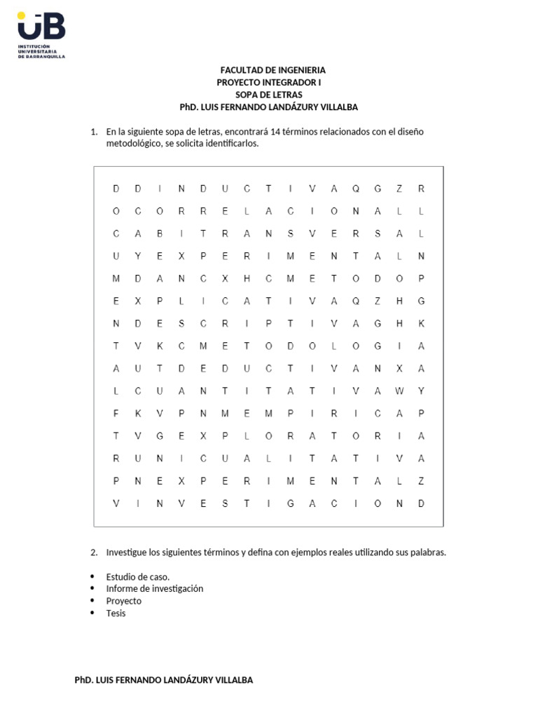 Sopa de Letras (Ing) | PDF