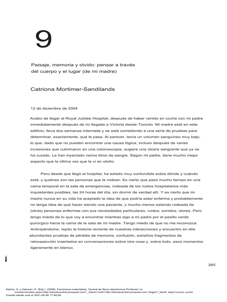 Landscape Memory and Forgetting Thinking | PDF