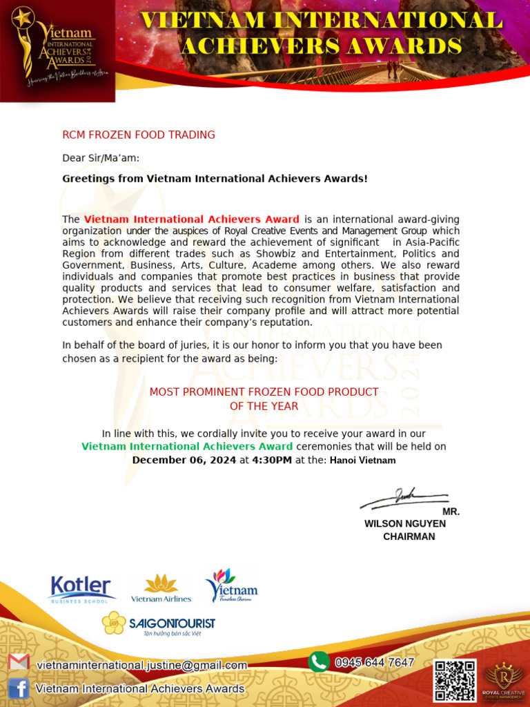 RCM Frozen Food Trading | PDF