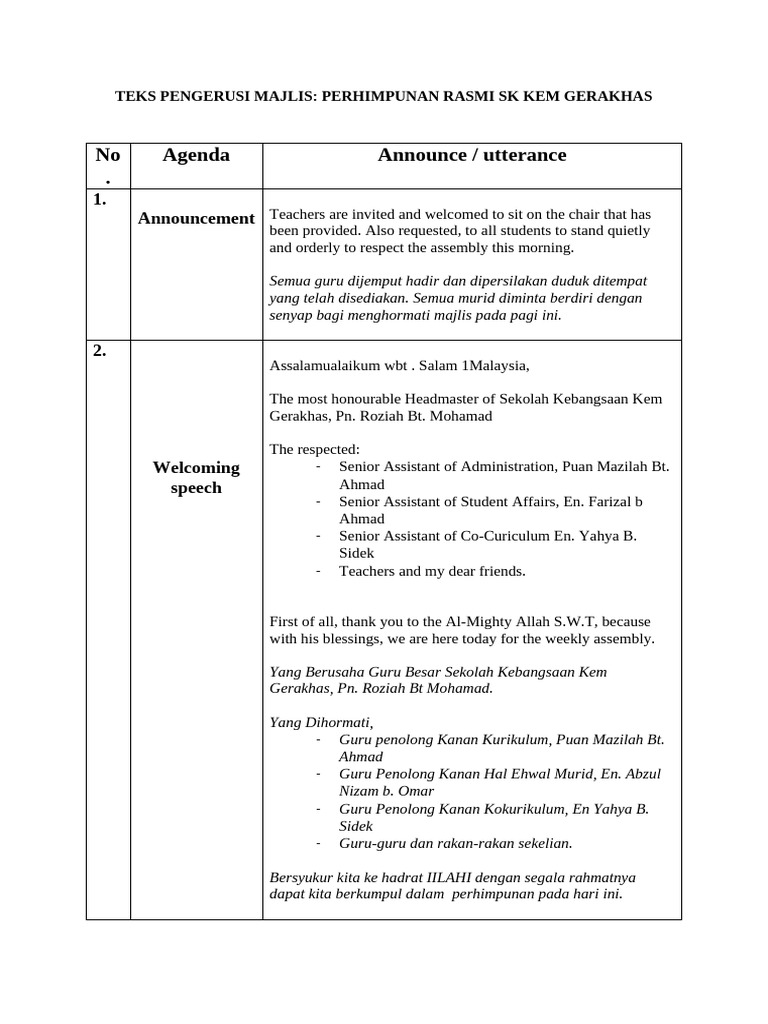 Assembly - Text in English | PDF | Malaysia