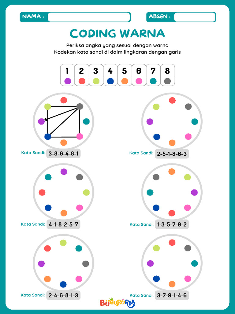 Coding Unplugged - Coding Warna | PDF