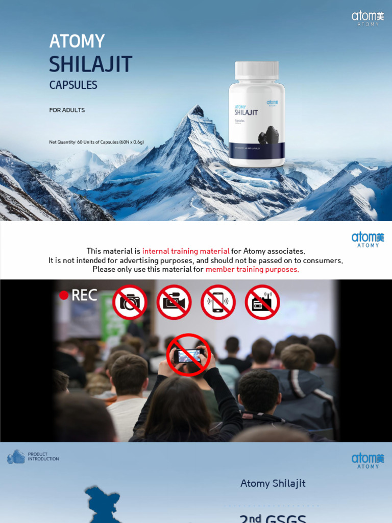 Atomy Shilajit Capsules Overview | PDF | Ayurveda | Endurance