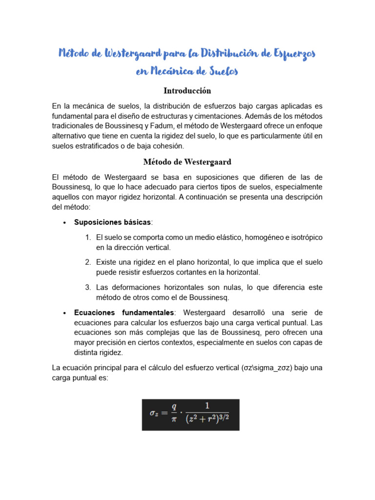 Método de Westergaard en Mecánica de Suelos | PDF | Rigidez ...