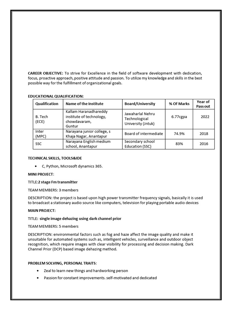 JRN Resume 1 | PDF