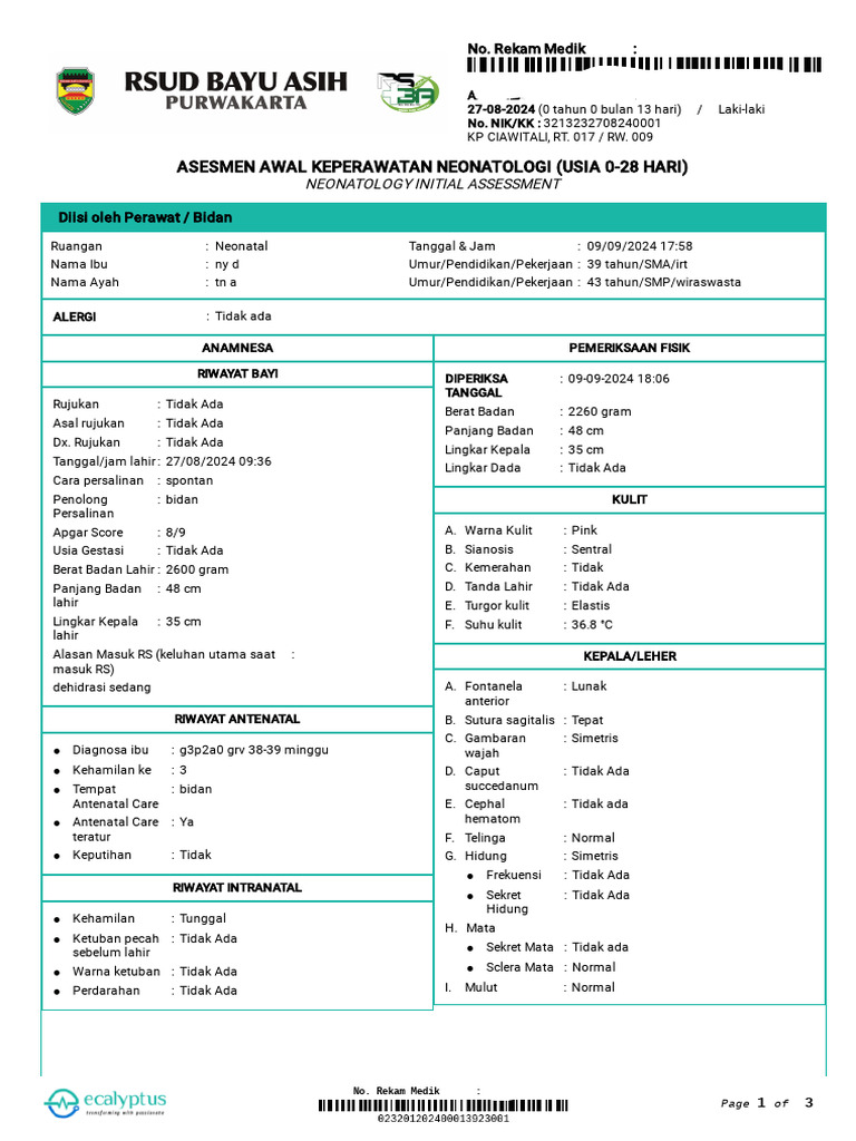 Assesment+ Askep | PDF