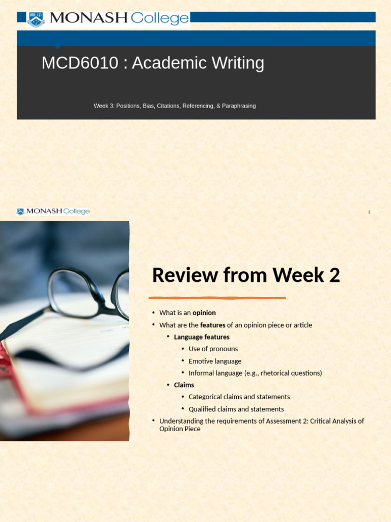 Week 3 Lecture Slides | PDF | Bias | Citation