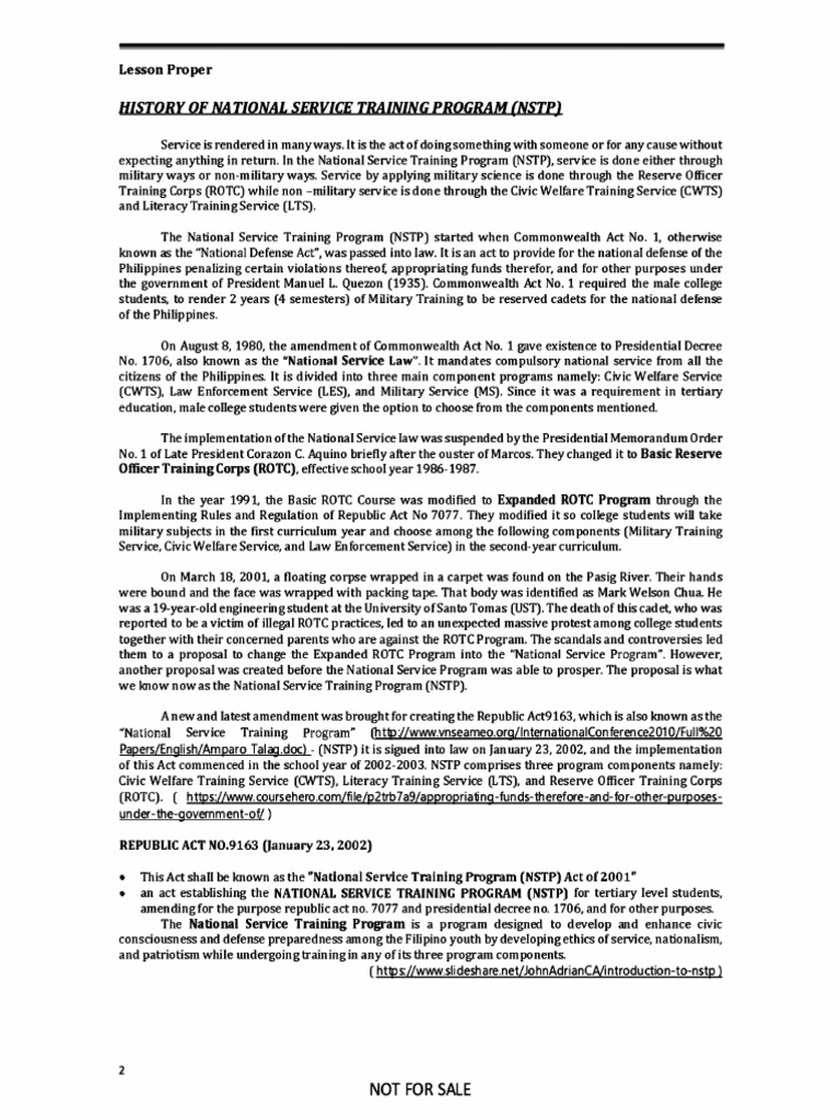 NSTP1 Introduction | PDF