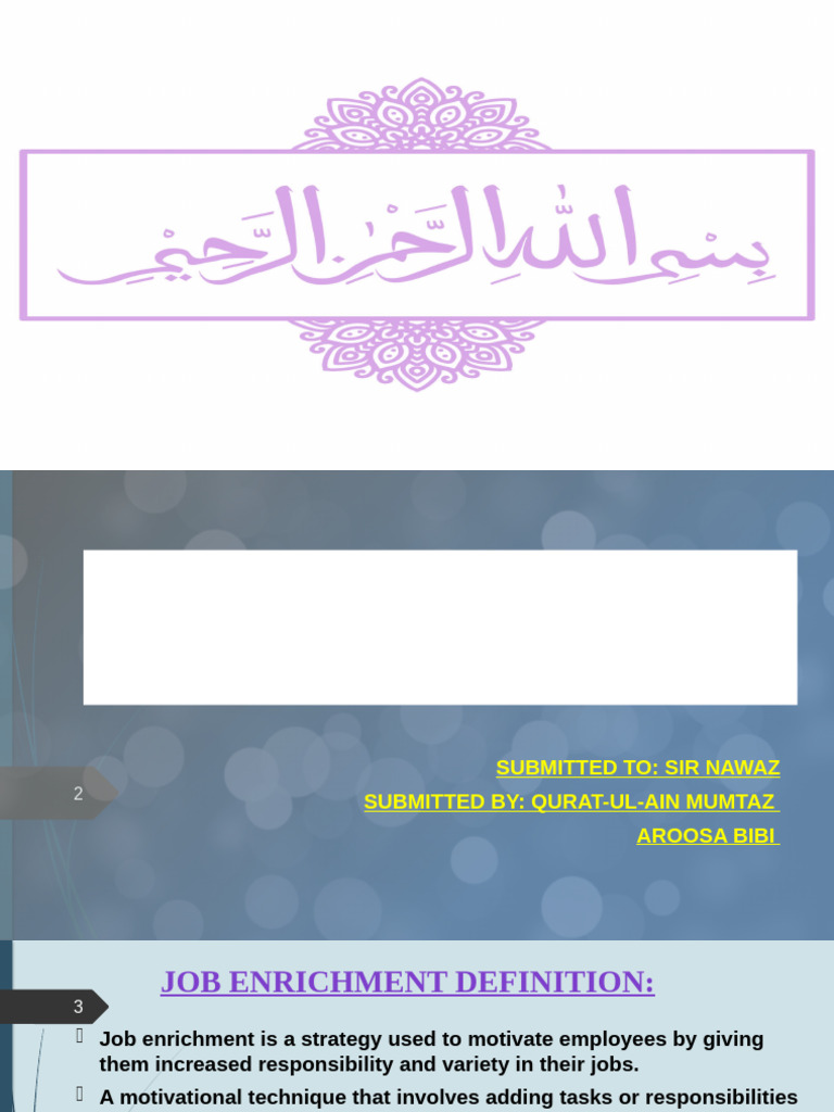 Job Enrichment | PDF | Motivation | Motivational