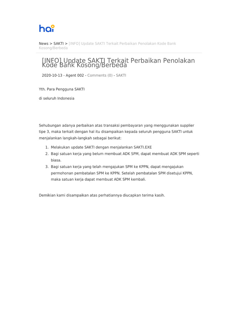 info-update-sakti-terkait-perbaikan-penolakan-kode-bank-kosong-berbeda