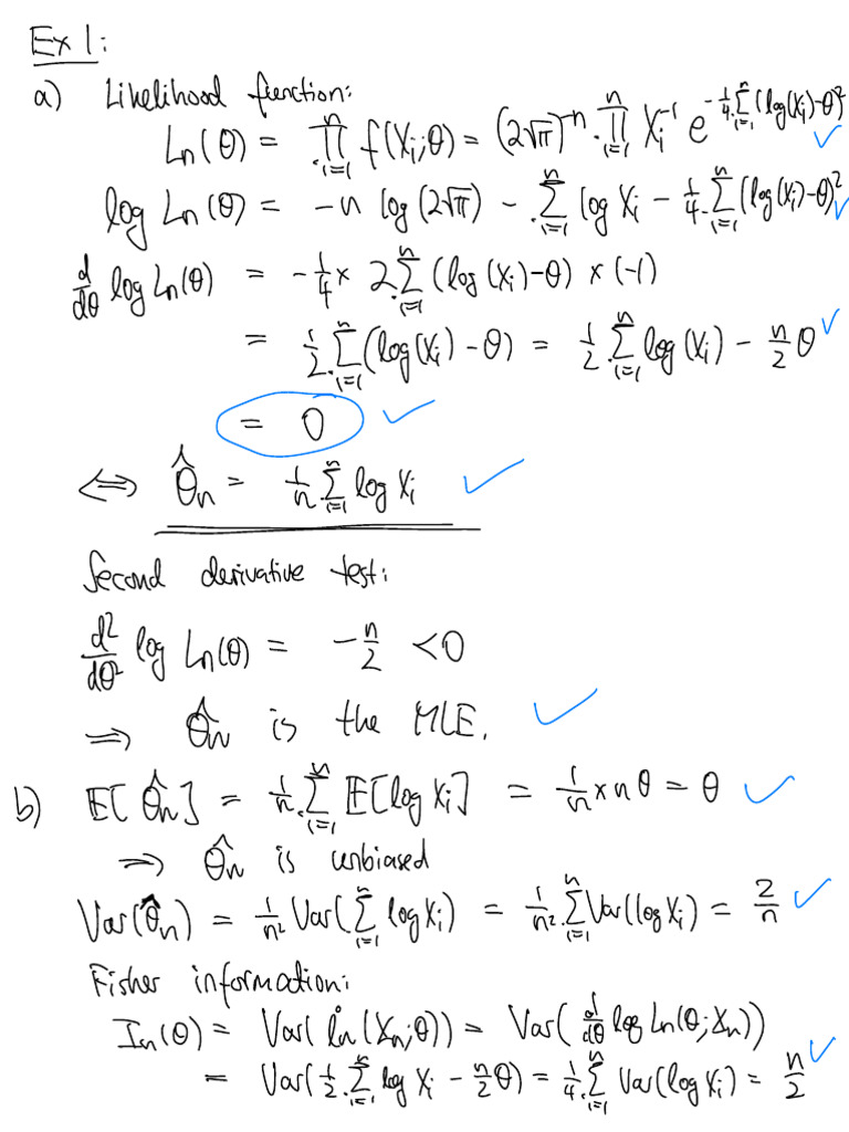 Practice Midterm Solutions | PDF | Estimation Theory | Estimator