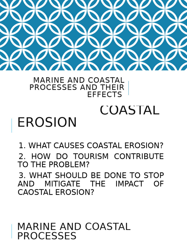 Causes and Solutions for Coastal Erosion | PDF