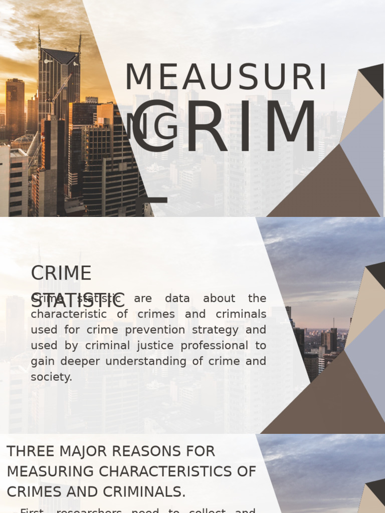 Measuring Crime | PDF | Crimes | Crime & Violence