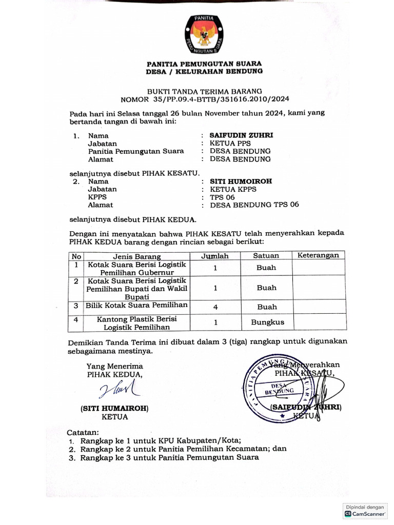 BTTB Distribusi TPS | PDF