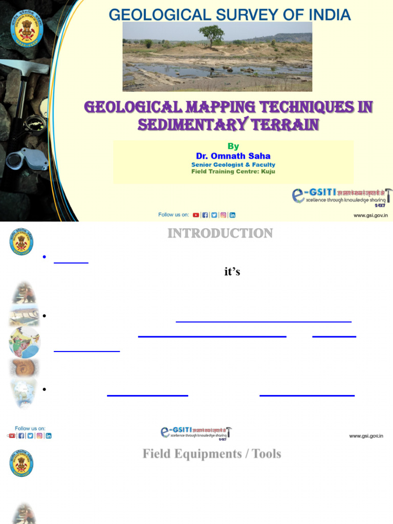 Geological Mapping in Sedi Terrain GSI | PDF | Slope | Geology