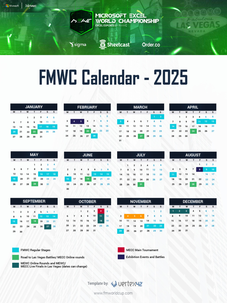FMWC Calendar | PDF | Microsoft