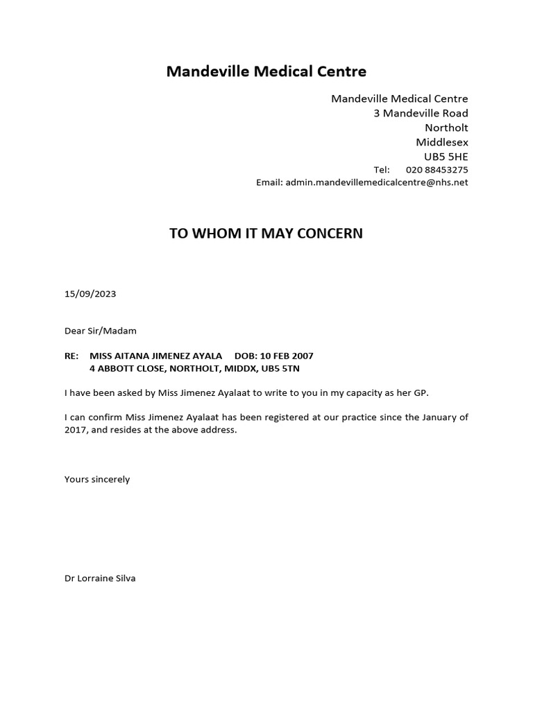 Letter | PDF