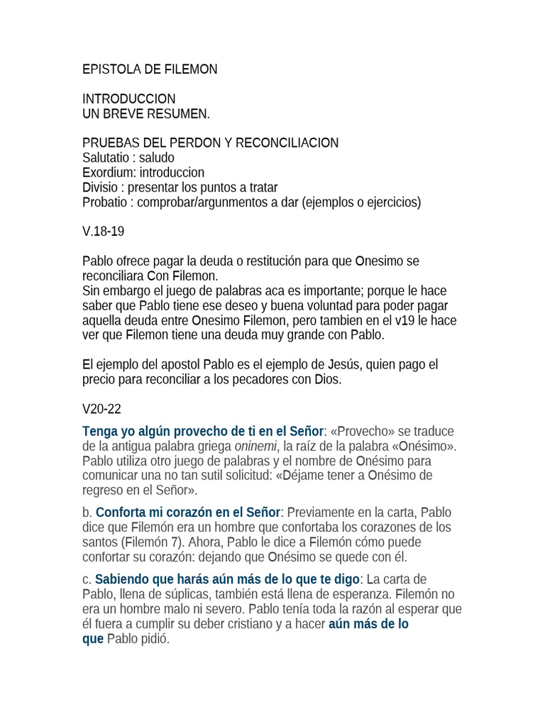 Epistola de Filemon | PDF