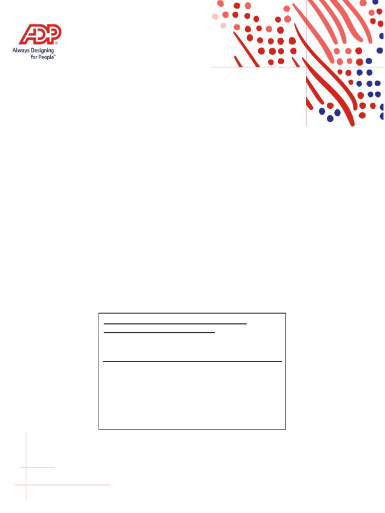 ADP Basic Employment Policy Acknowledgement - 2020 | PDF | Family And ...