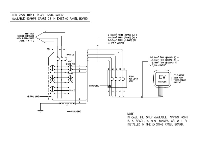 22kW EV Charger Electrical Diagrams-EE2 | PDF