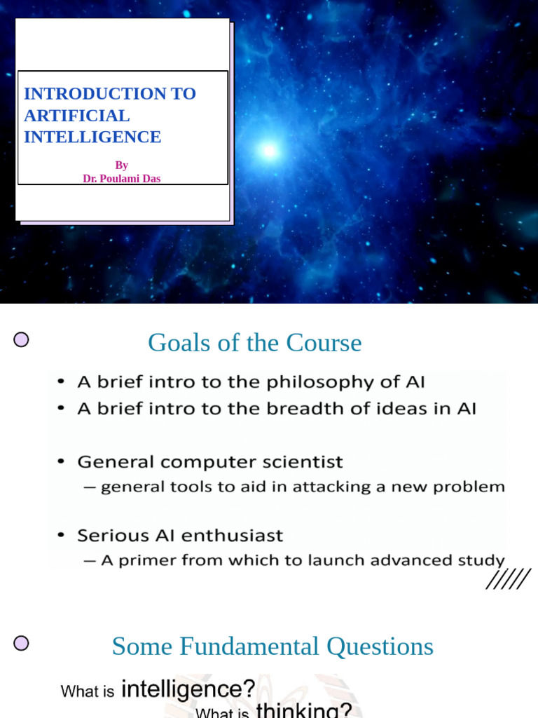 AI Lecture 1 | PDF | Artificial Intelligence | Intelligence (AI ...