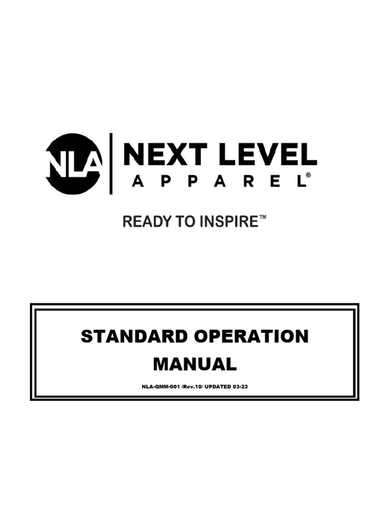 NLA Standard Operation Manual Rev. 12 3-15-23 FINAL | PDF | Cargo ...