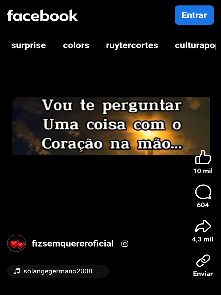 FIZ SEM QUERER Solangegermano2008 Áudio Original Facebook | PDF