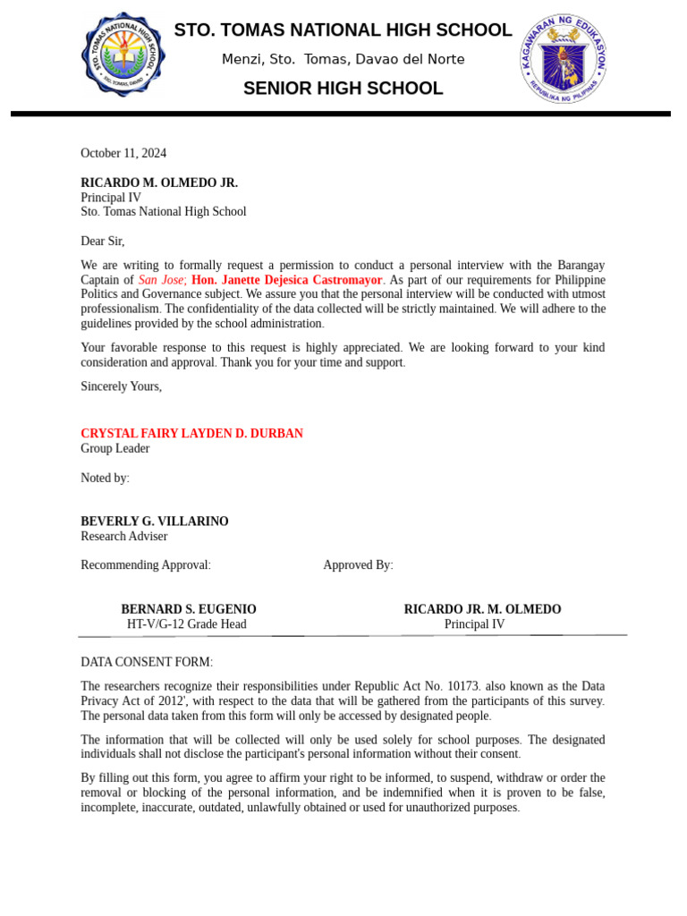 PPG LETTER (Naka Red Ang Need I Change.) | PDF | Social Ethics | Justice