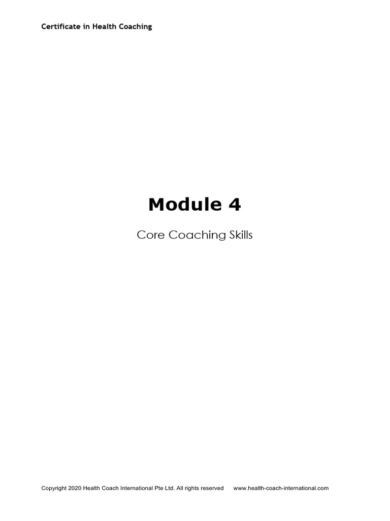 Core Coaching Skills Overview | PDF | Empathy | Body Language