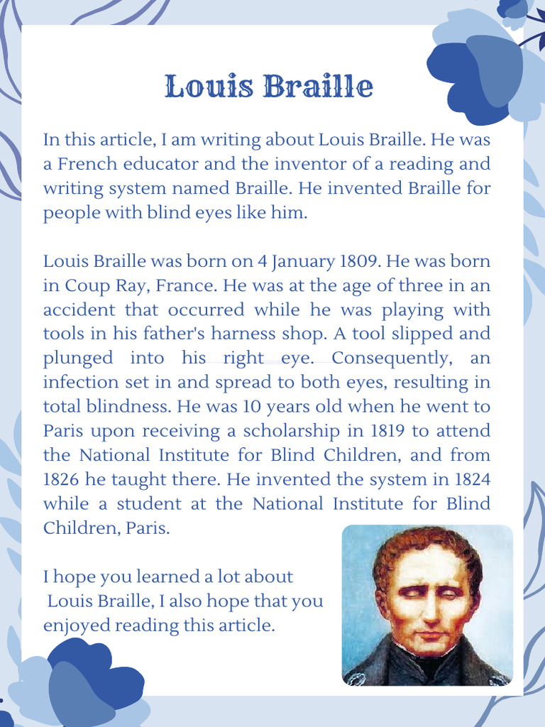 Louis Braille | PDF