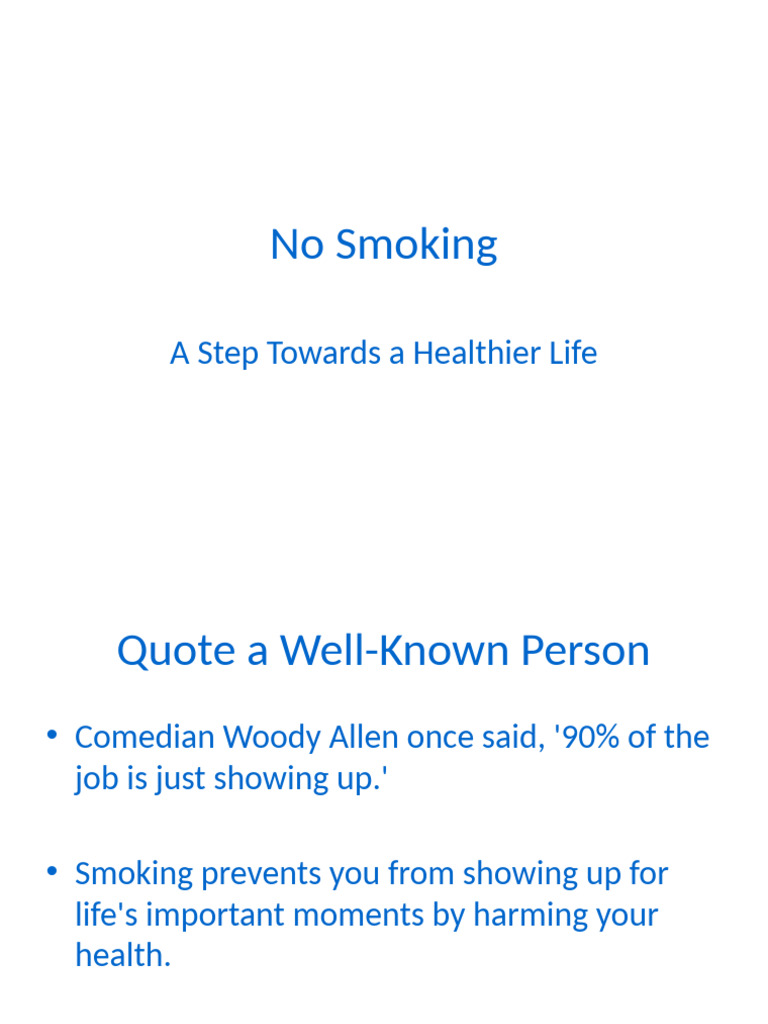 No Smoking Presentation Themed | PDF