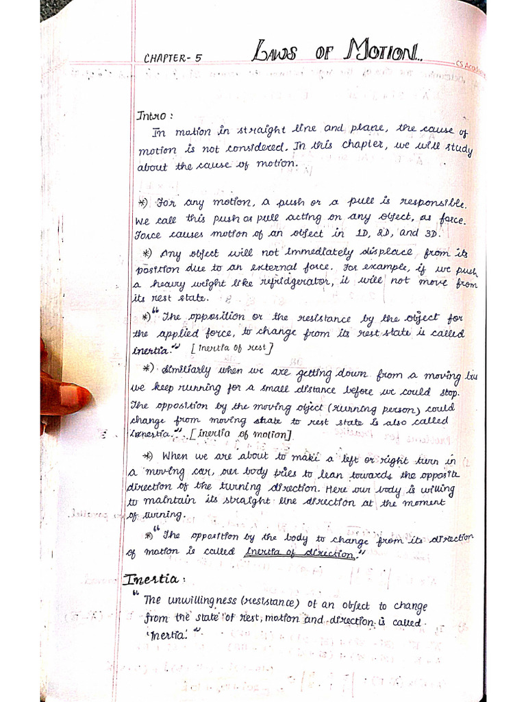 Chapter 5 - Physics | PDF