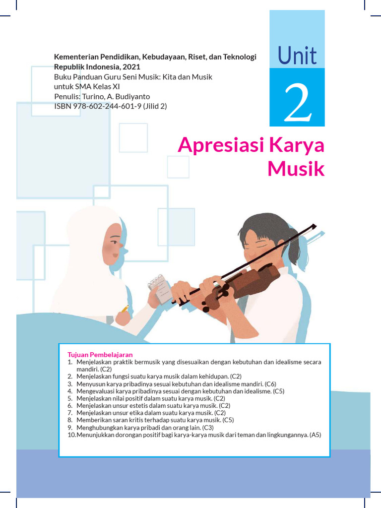 UNIT 2 KELAS XI Apresiasi Karya Musik - Buku Panduan Guru Seni Musik ...