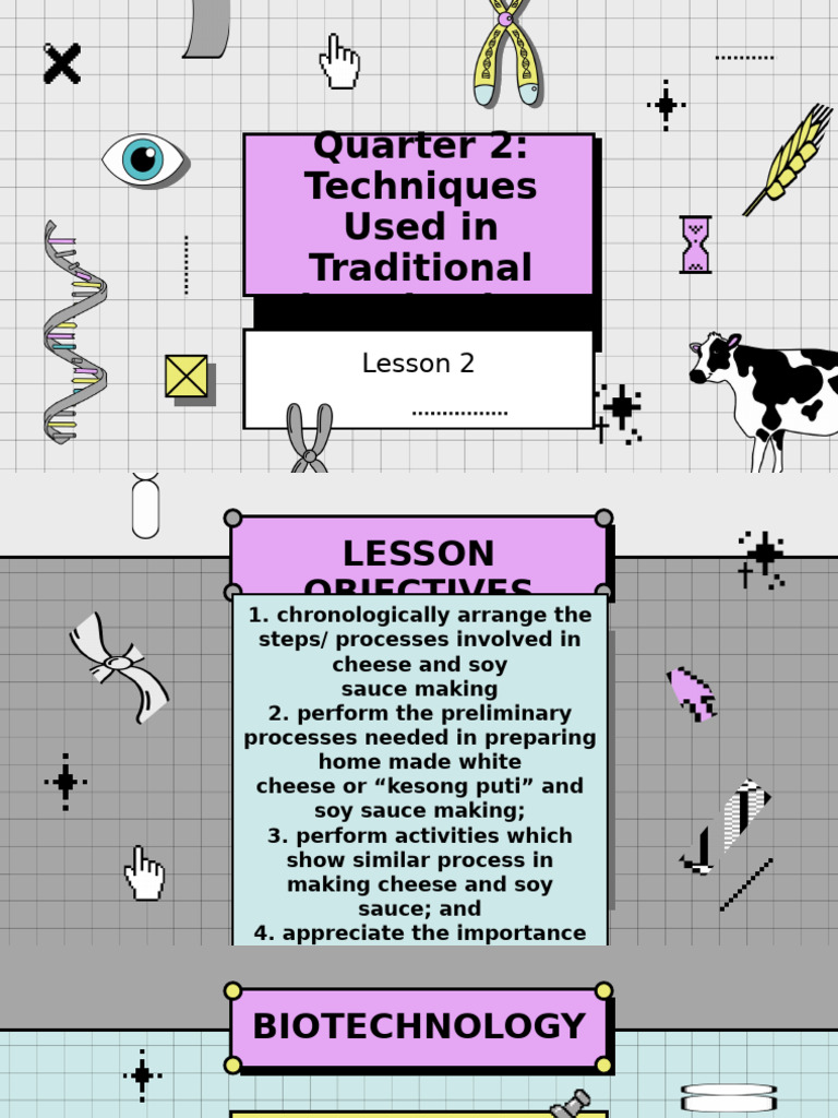 Biotech q2 Lesson1 | PDF | Biotechnology | Cheese
