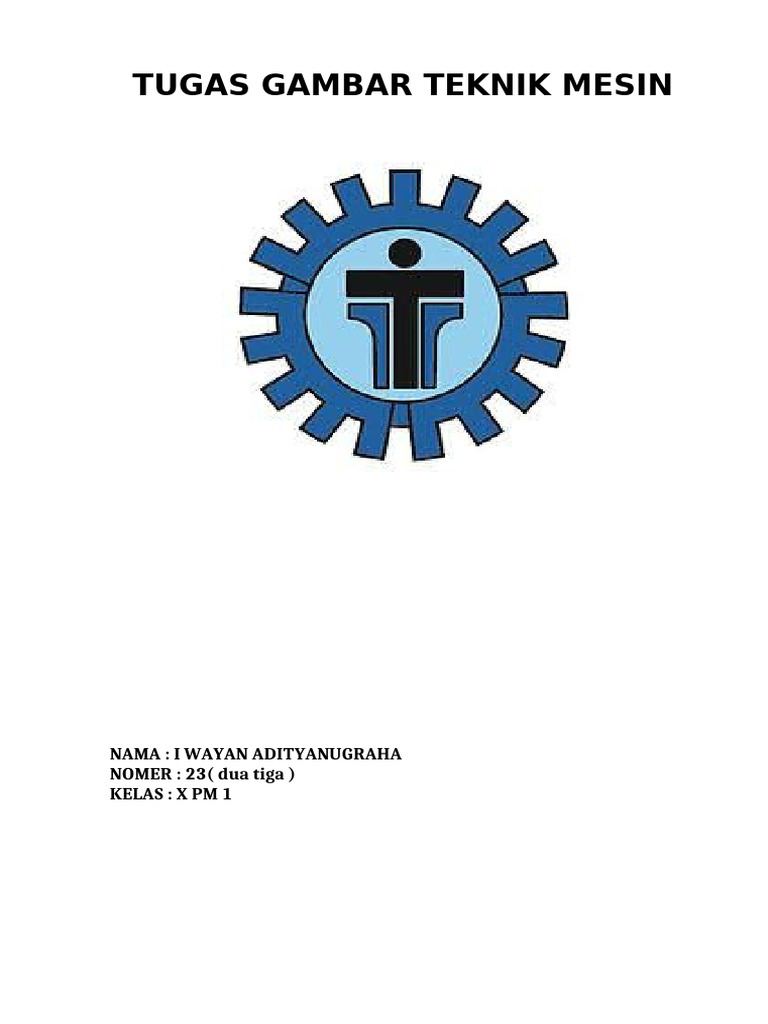Tugas Gambar Teknik Mesin | PDF