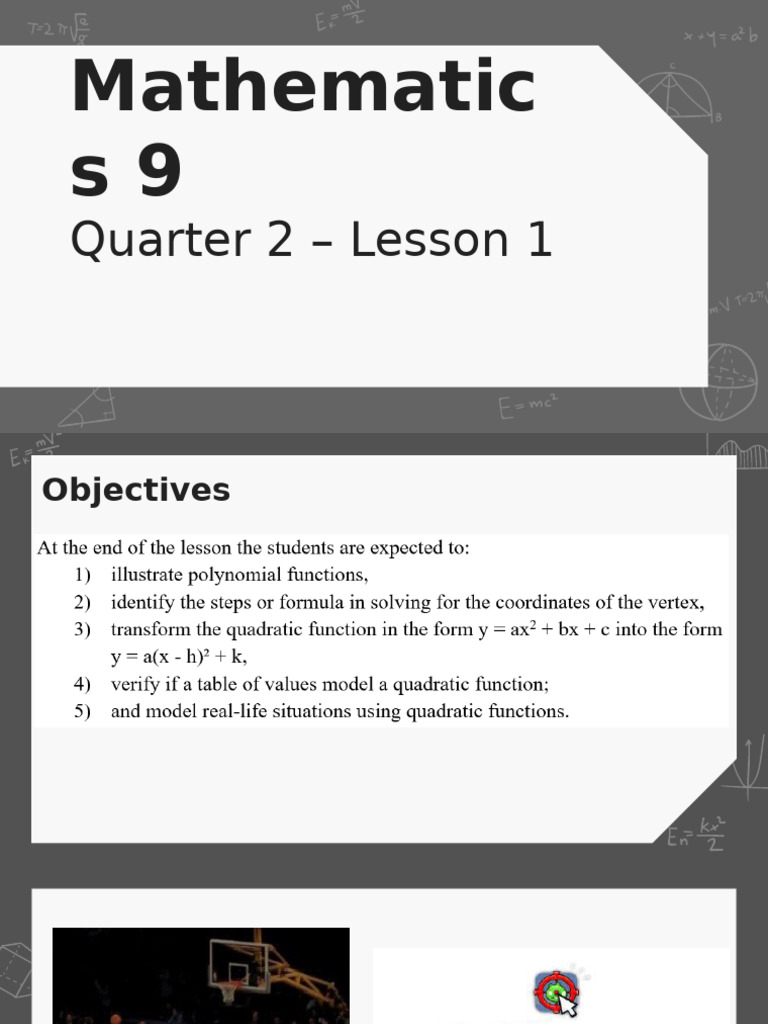 Quadratic Function | PDF