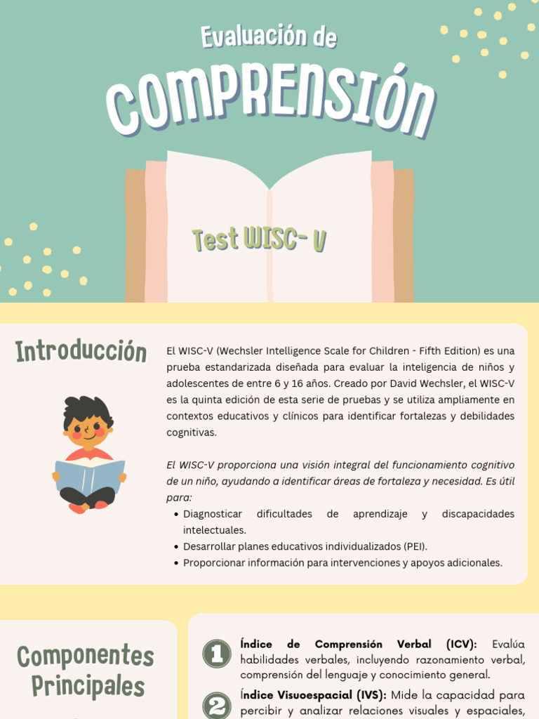 Test Wics V Compresion | PDF | Ciencia cognitiva | Ciencias del ...