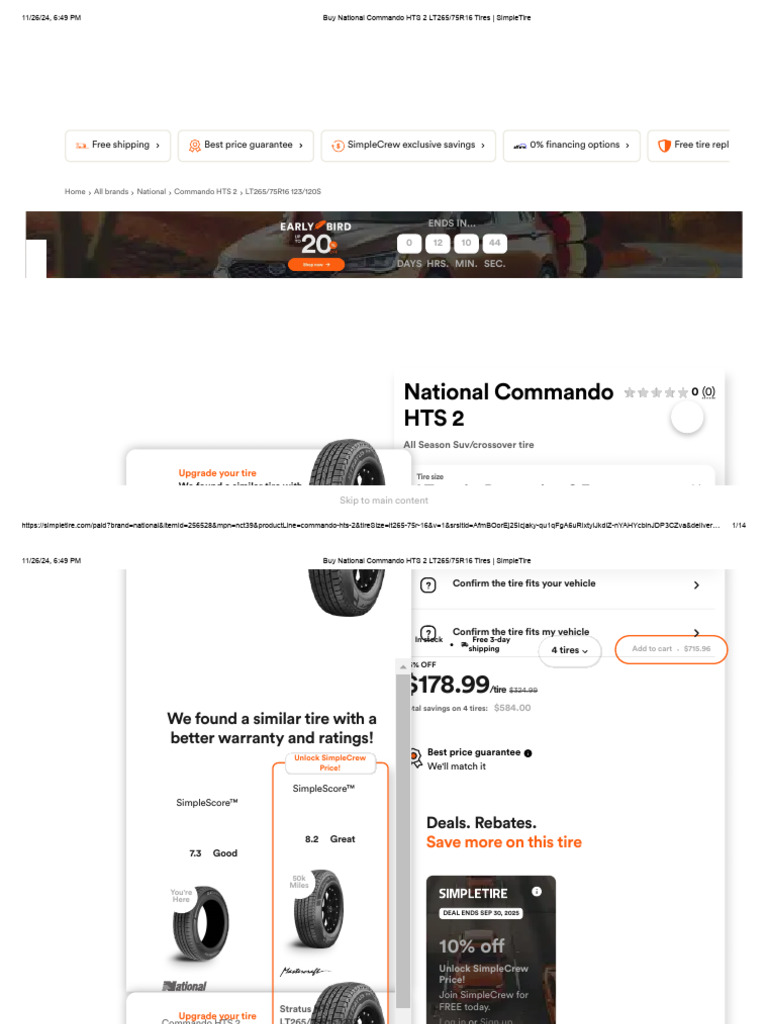 Buy National Commando HTS 2 LT265 - 75R16 Tires - SimpleTire | PDF ...