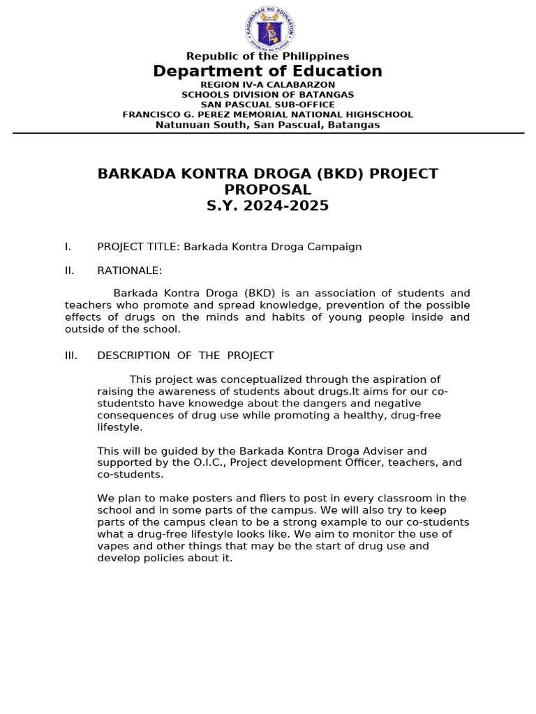 BKD Project Proposal 2023 2024 | PDF