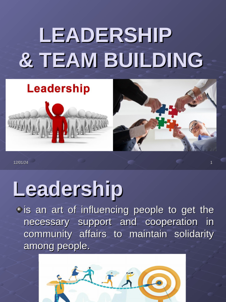 Leadership Team Building | PDF | Leadership | Transformational Leadership