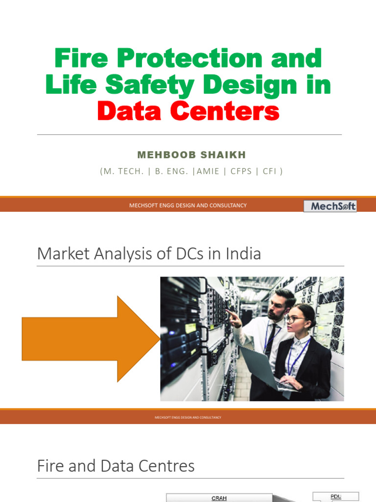Fire Protection&Life Safety For Data Center | PDF | Firefighting | Stairs