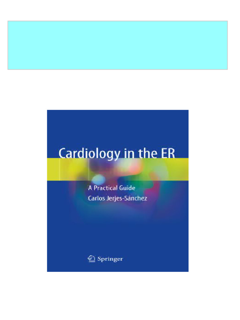 Free Pdf Sample Cardiology In The Er A Practical Guide Carlos Jerjes Sánchez Ebooks Pdf 