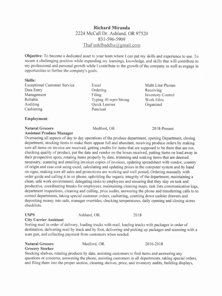 Richard Miranda 2022 Resume | PDF