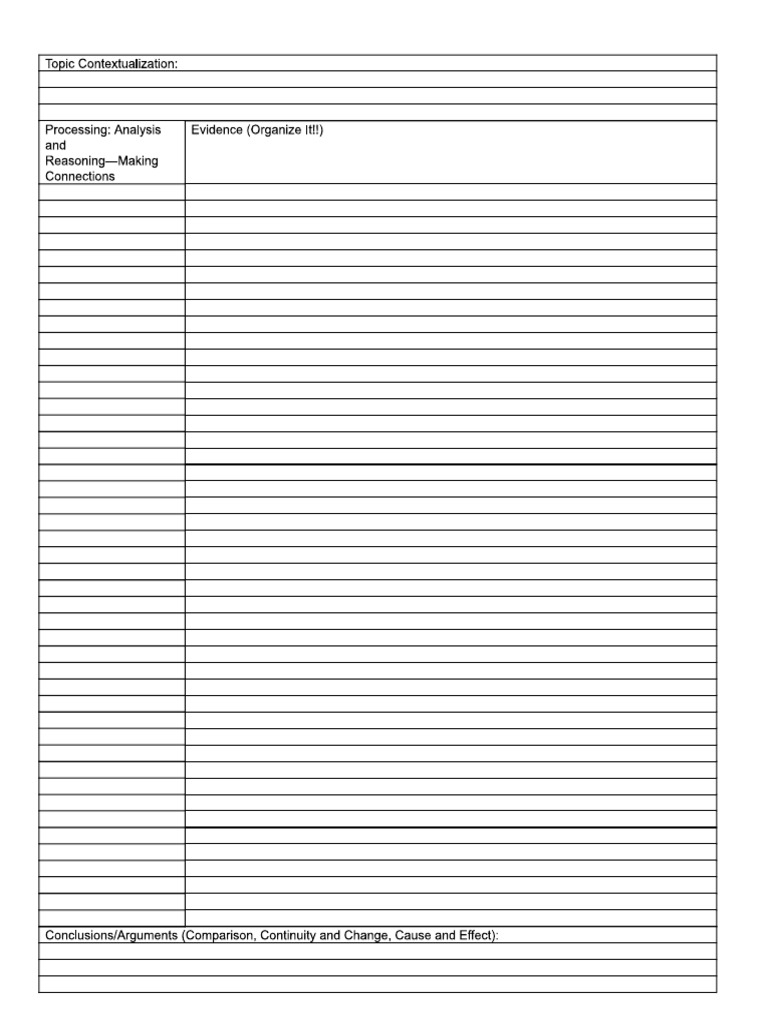 Cornell Notes Template | PDF