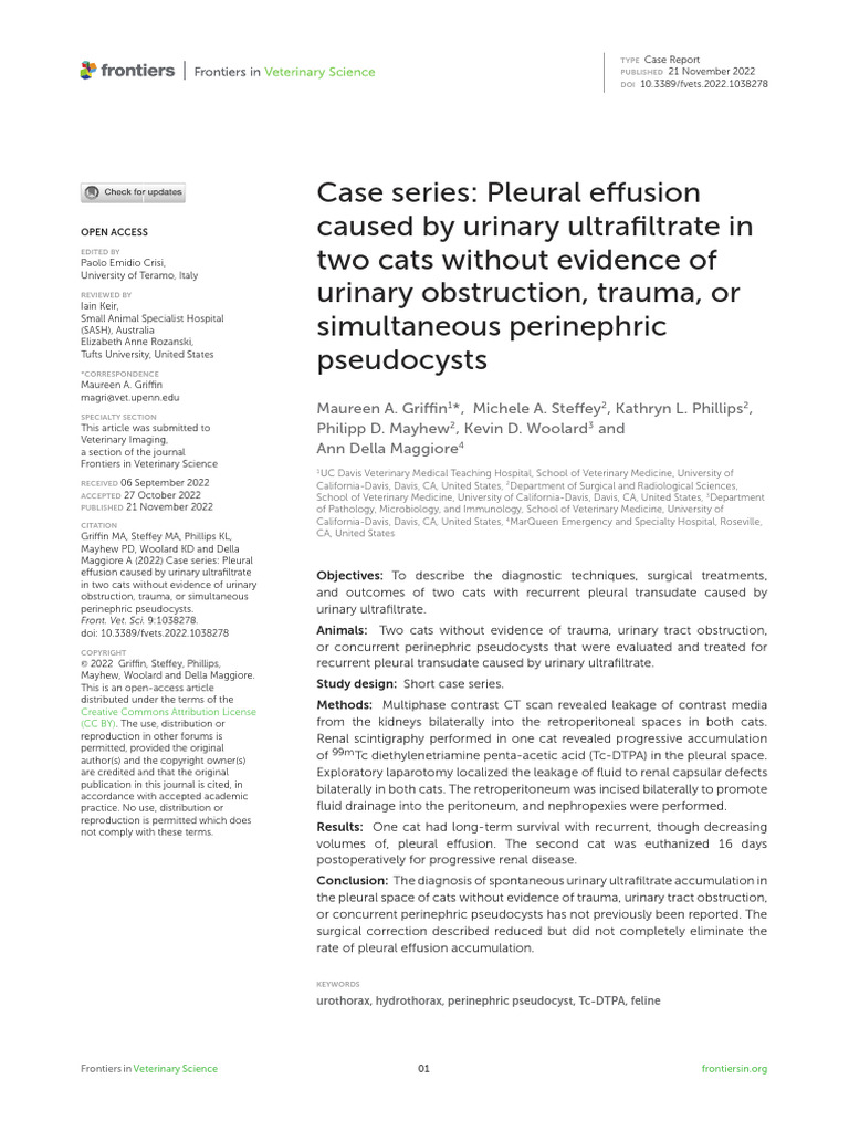 Case Series: Pleural Effusion Caused by Urinary Ultrafiltrate in Two ...