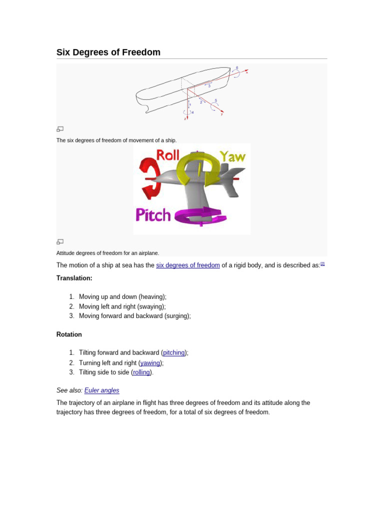 Six Degrees of Freedom | PDF