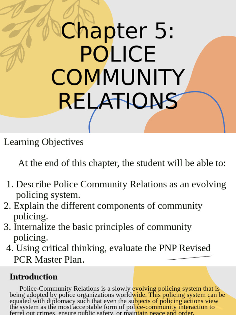 Police Community Relations | PDF | Police | Community Policing