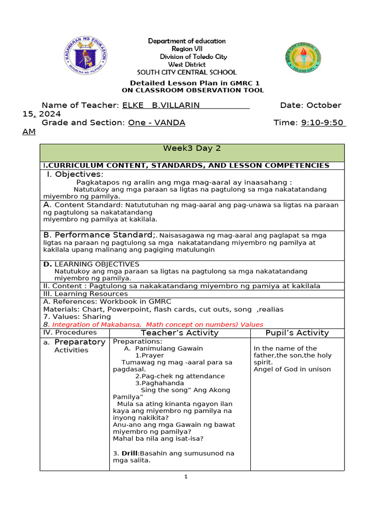 Cot Bendanillo Math Q2 W3 Day2 | PDF