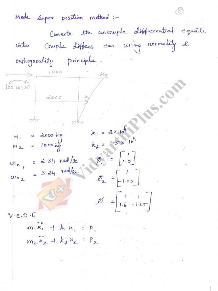 Structural Dynamics Unit-3 | PDF
